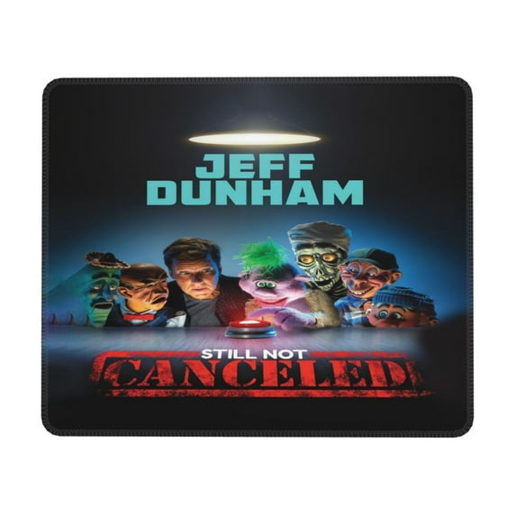 Jeff Retro Dun-Haw Mouse Pad Square Stitched Edges Non-Slip Rubber ...