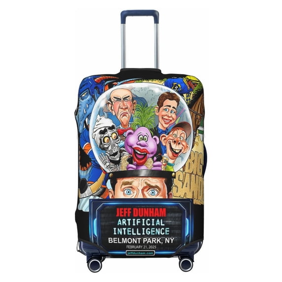 Jeff Retro Dun-Haw Travel Luggage Cover Washable Suitcase Cover Fashion ...