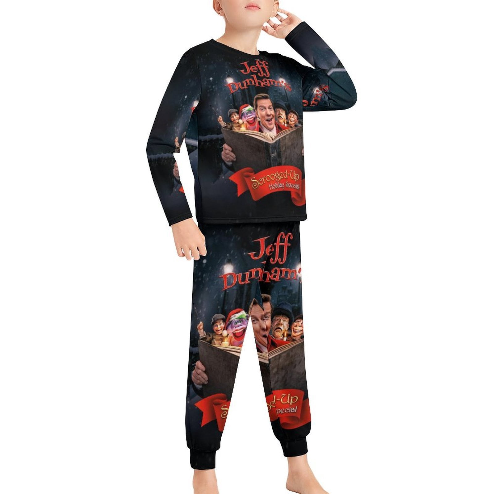 Jeff Retro Dun-haw T Shirt Set Long Sleeve Tee Shirt Pants Set Cartoon ...