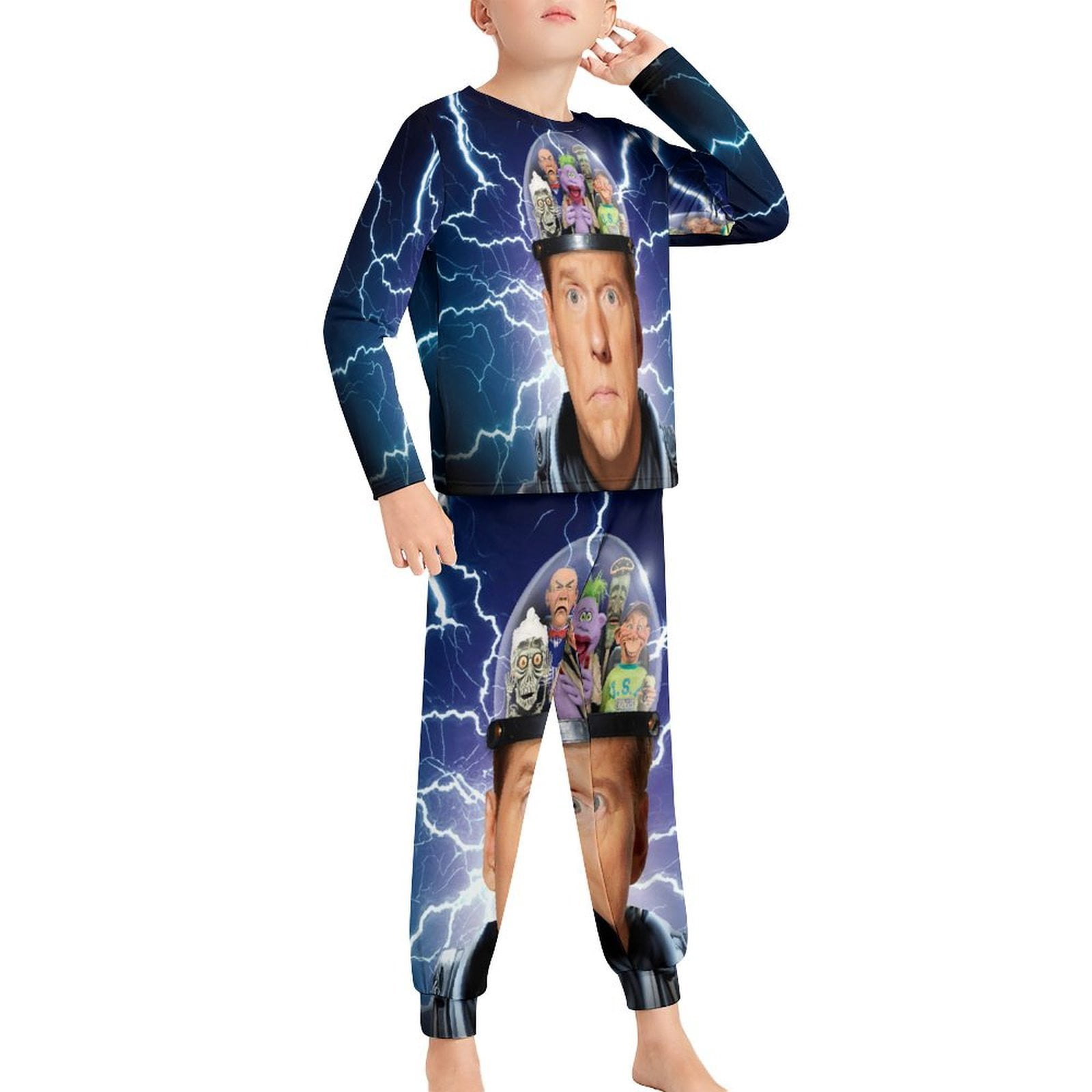 Jeff Retro Dun-haw T Shirt Set Long Sleeve Tee Shirt Pants Set Cartoon ...