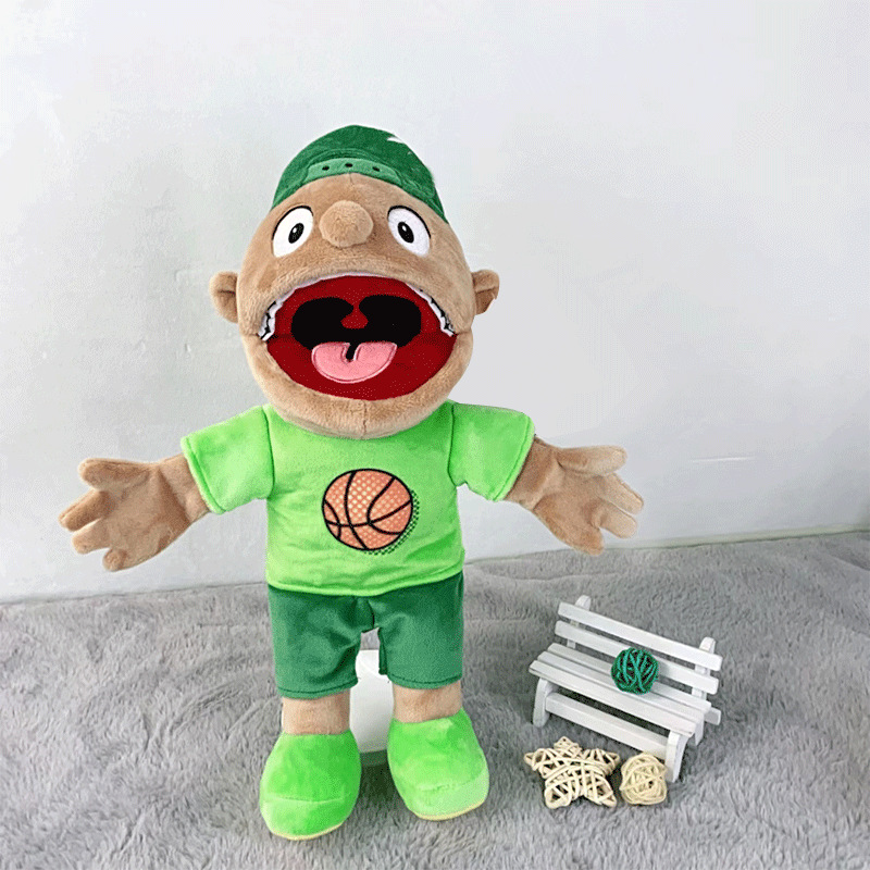 Jeff Soft Plush Hand Puppet Toys for Playhouse,Prank Funny Puppet Toys ...