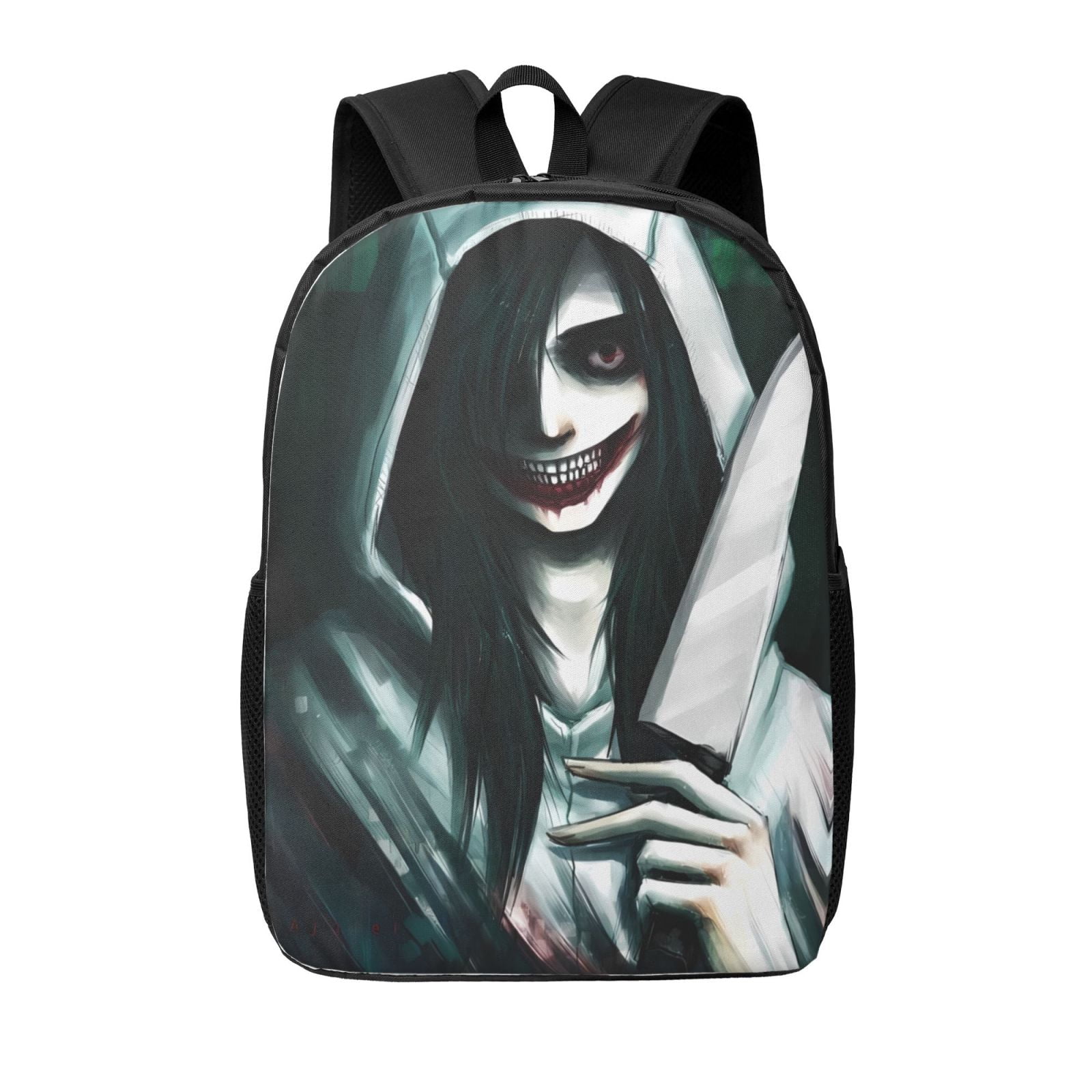 Jeff The Killer Creepypasta Backpack 17 Inch Large Capacity Casual ...