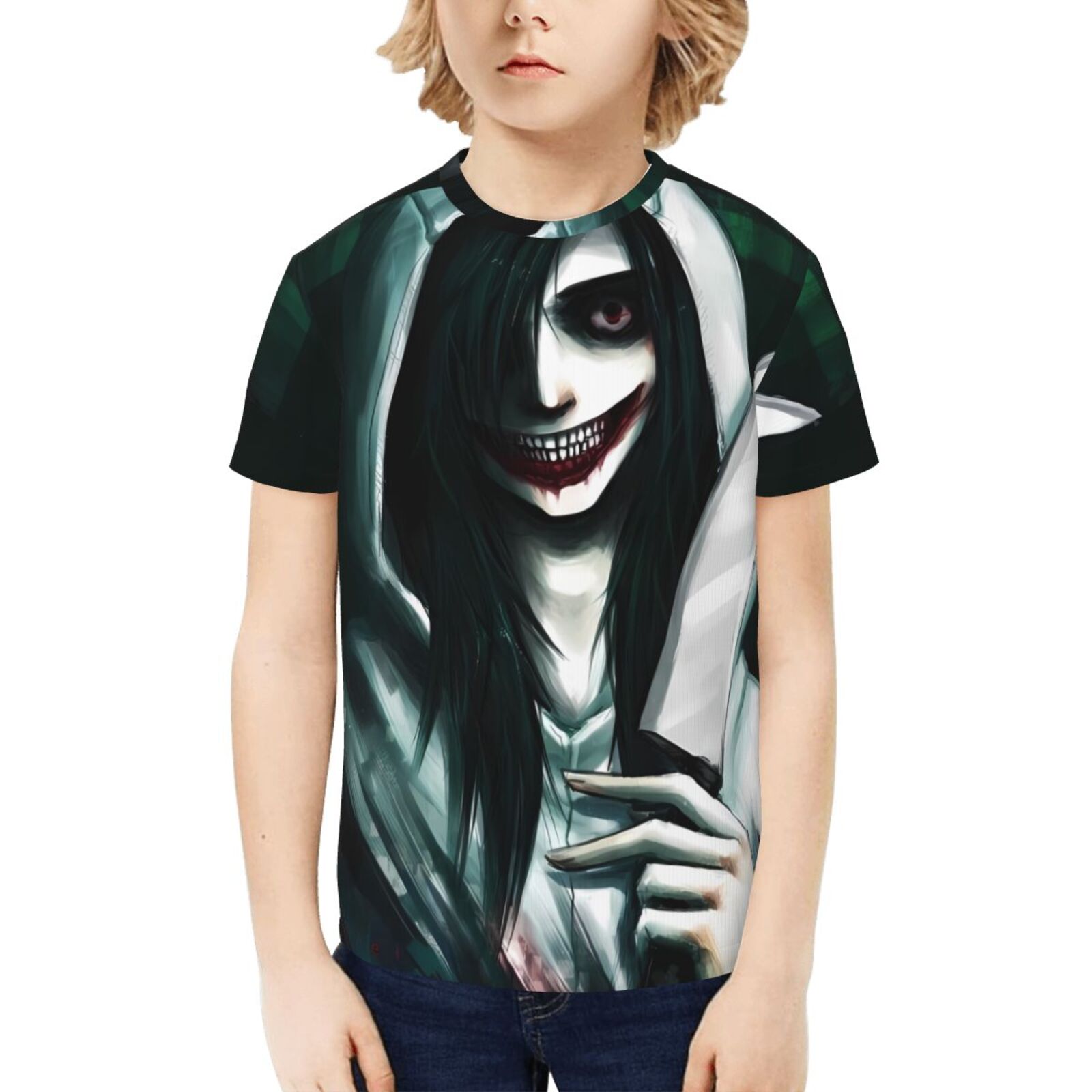 Jeff The Killer Creepypasta Kids T-Shirt 3d Printed Graphic T-Shirts ...