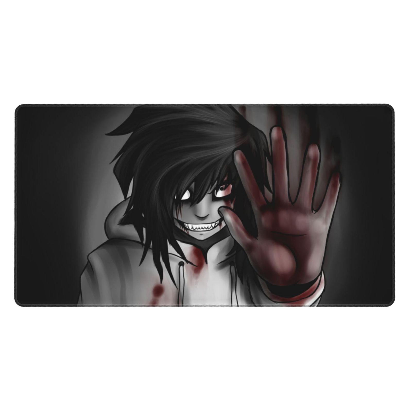 Jeff The Killer Creepypasta Mouse Pad 16x29.5 Inch Computer Keyboard ...