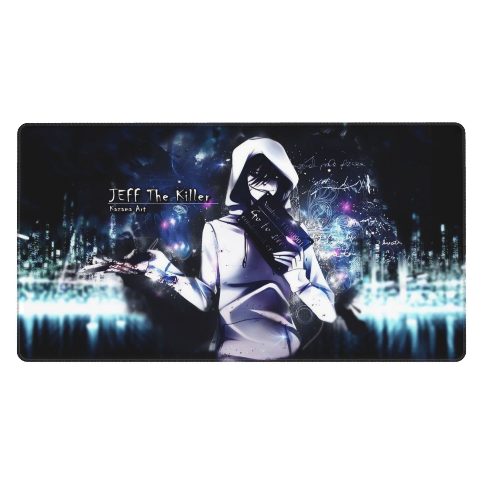 Jeff The Killer Creepypasta Mouse Pad 16x29.5 Inch Computer Keyboard ...