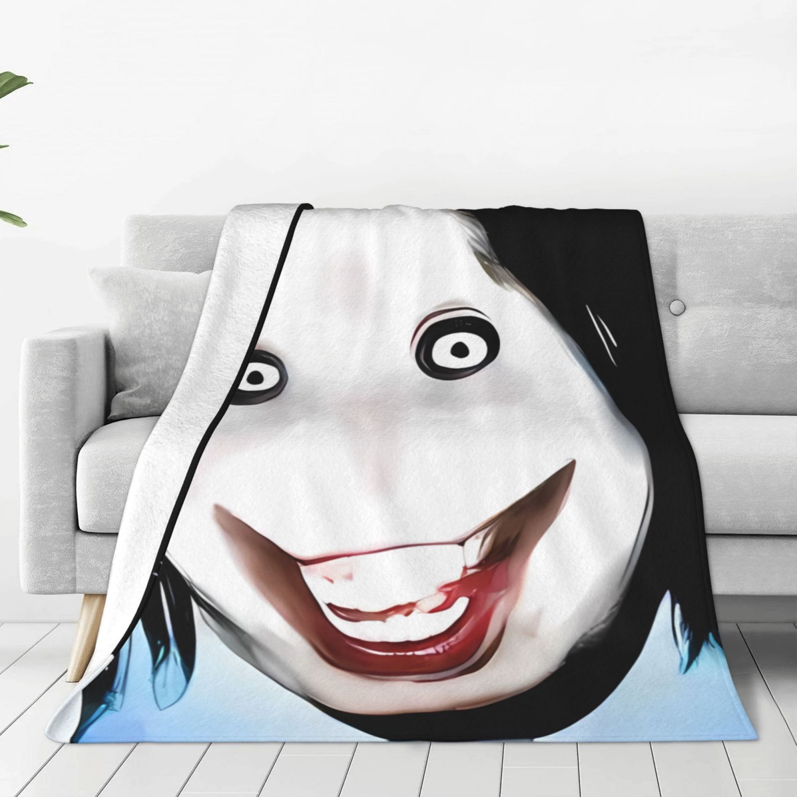 Jeff The Killer Creepypasta Throw Blanket Couch Bed Sofa Soft ...