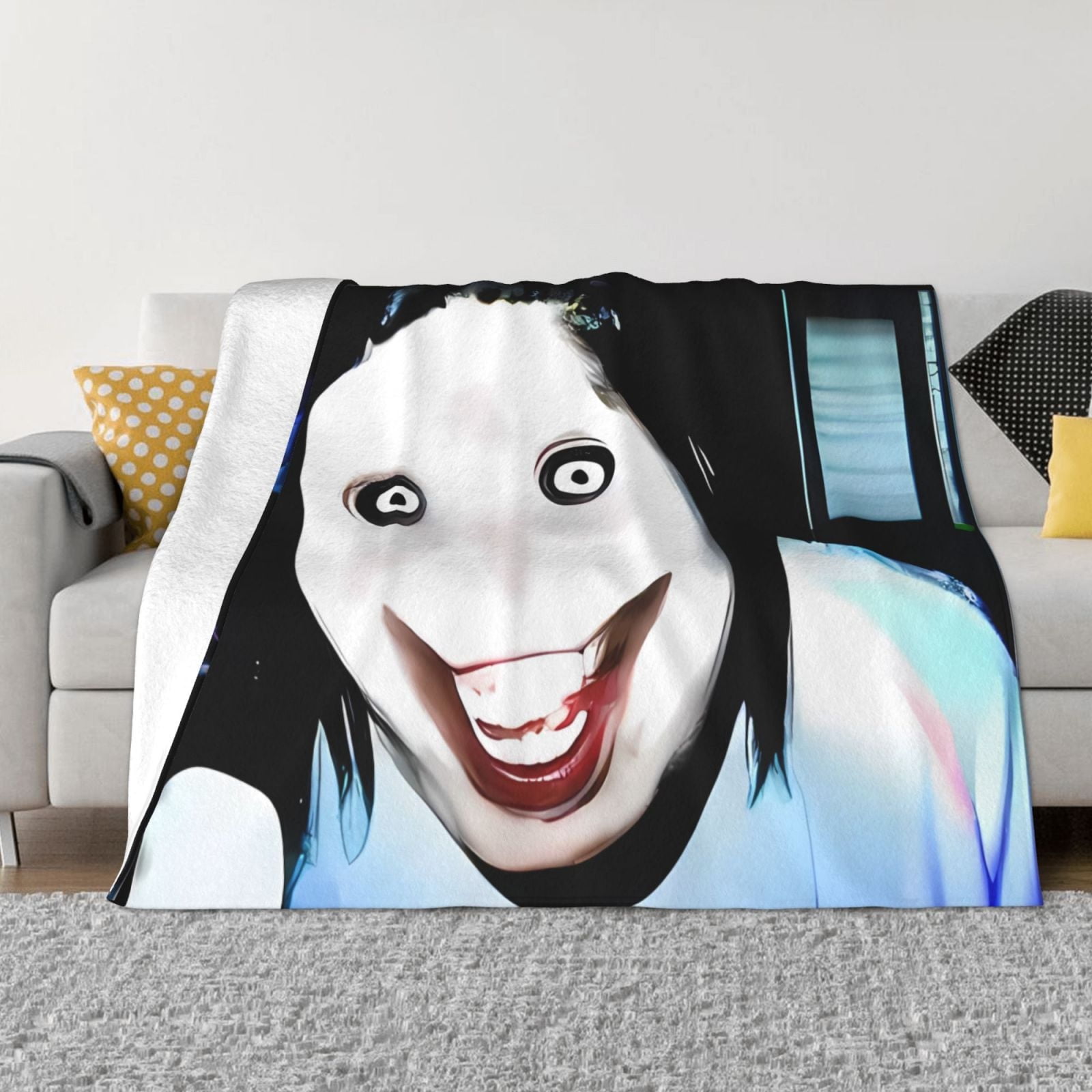 Jeff The Killer Creepypasta Throw Blanket Couch Bed Sofa Soft ...