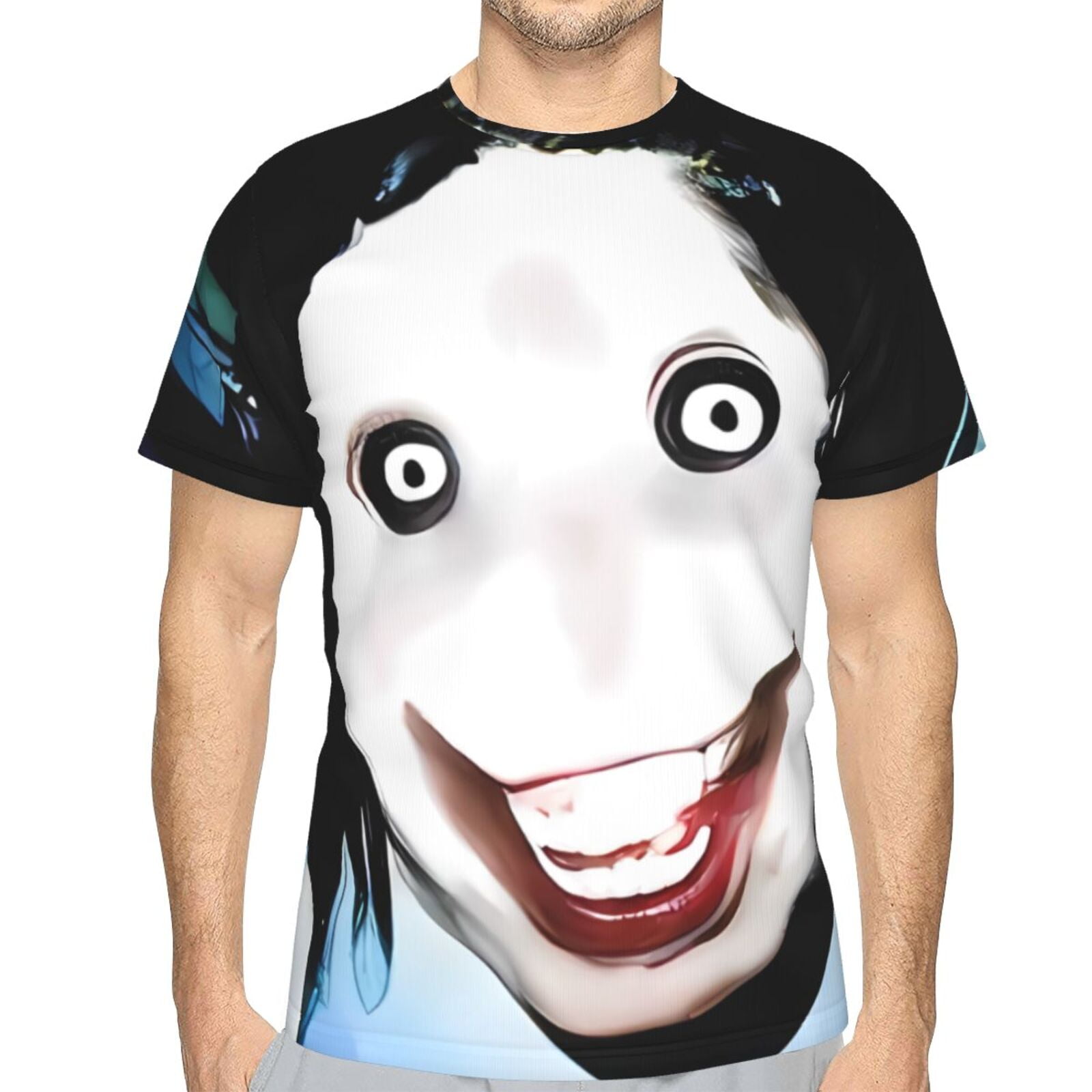 Jeff The Killer Creepypasta Unisex 3d Pattern Printed Short Sleeve T ...