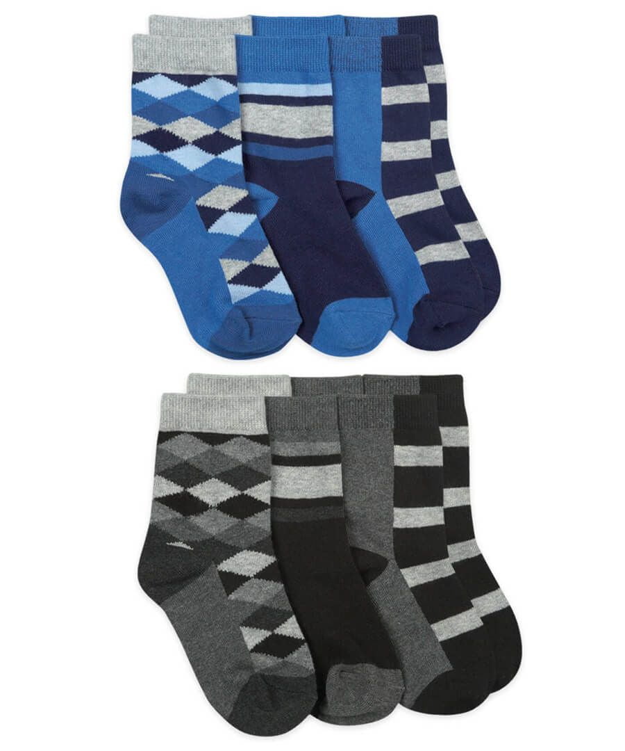 Jefferies Socks Boys Socks, 6 Pack Crew Fashion (Little Boys) - Walmart.com
