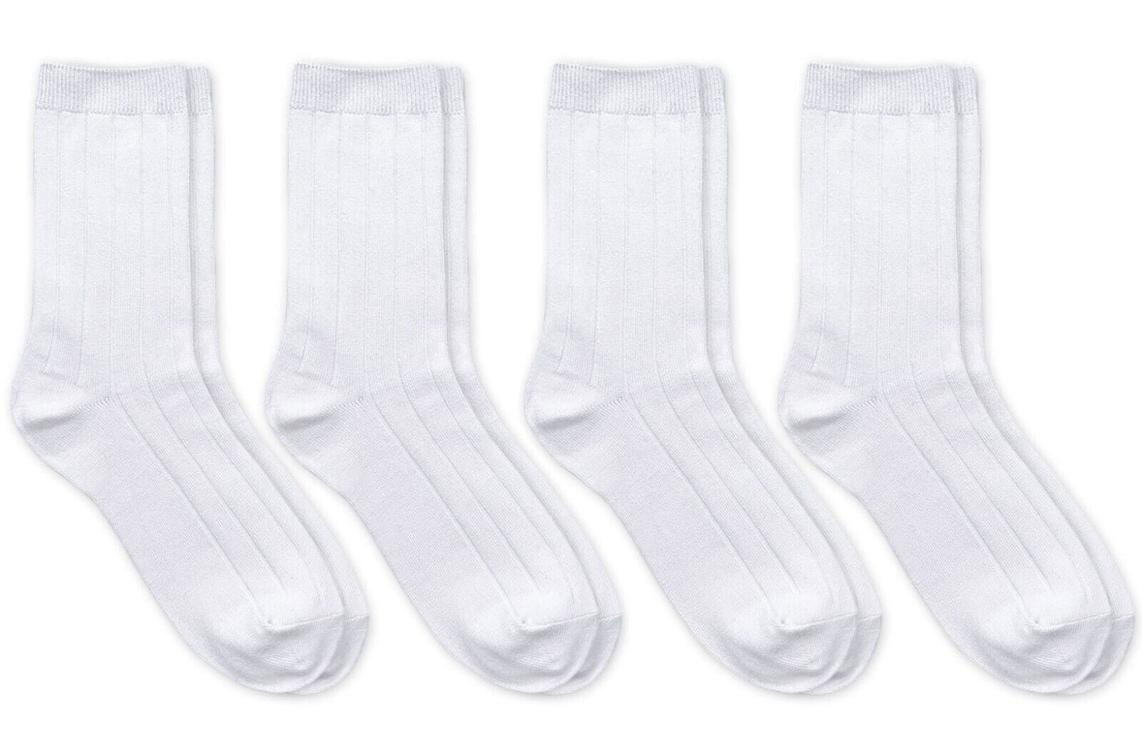 Jefferies Socks Boys Bamboo Ribbed School Uniform Crew Socks 4 Pairs ...