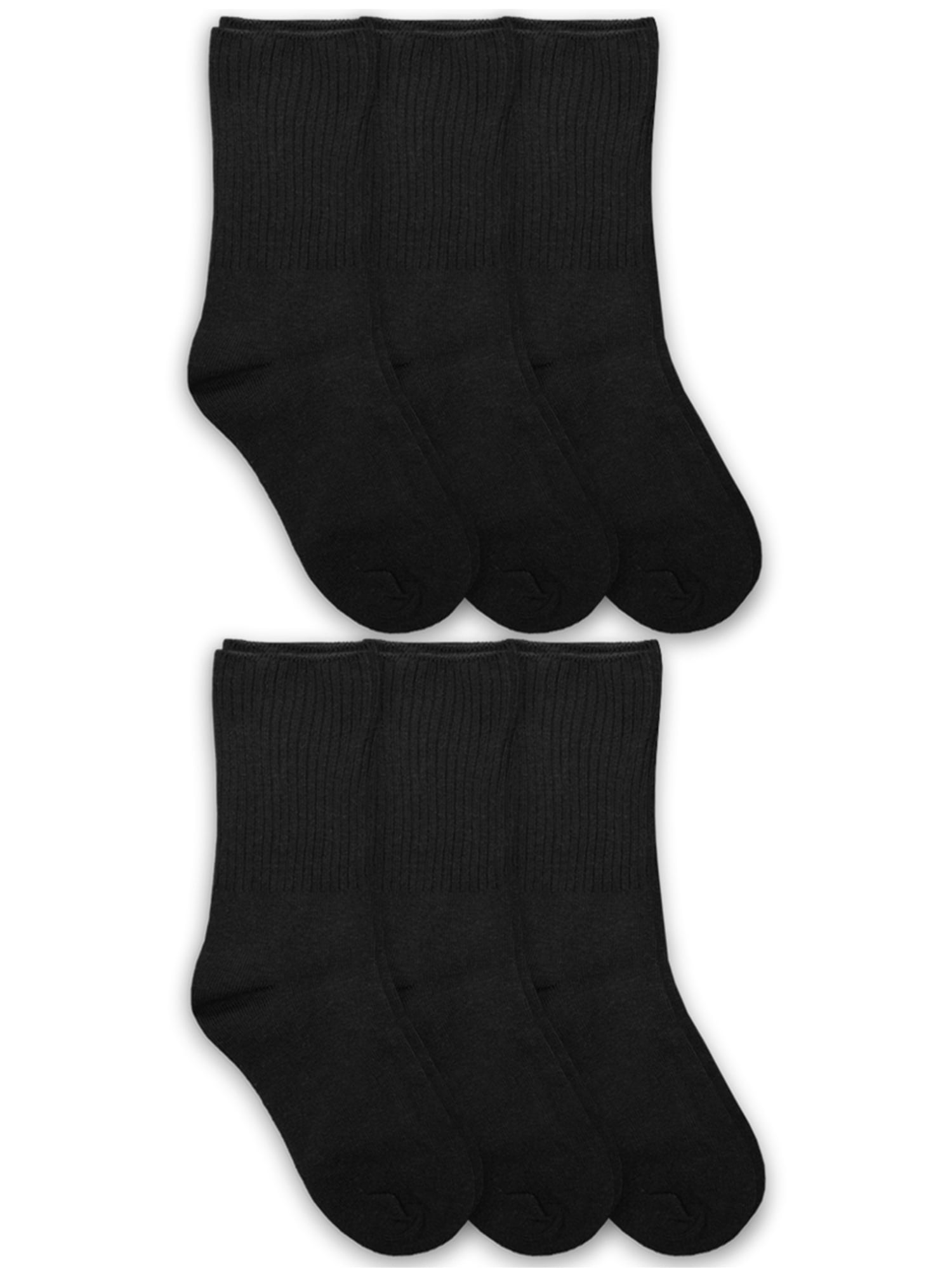 Jefferies Kids Junior Boys School Uniform Rib Cotton Crew Socks, Smooth ...