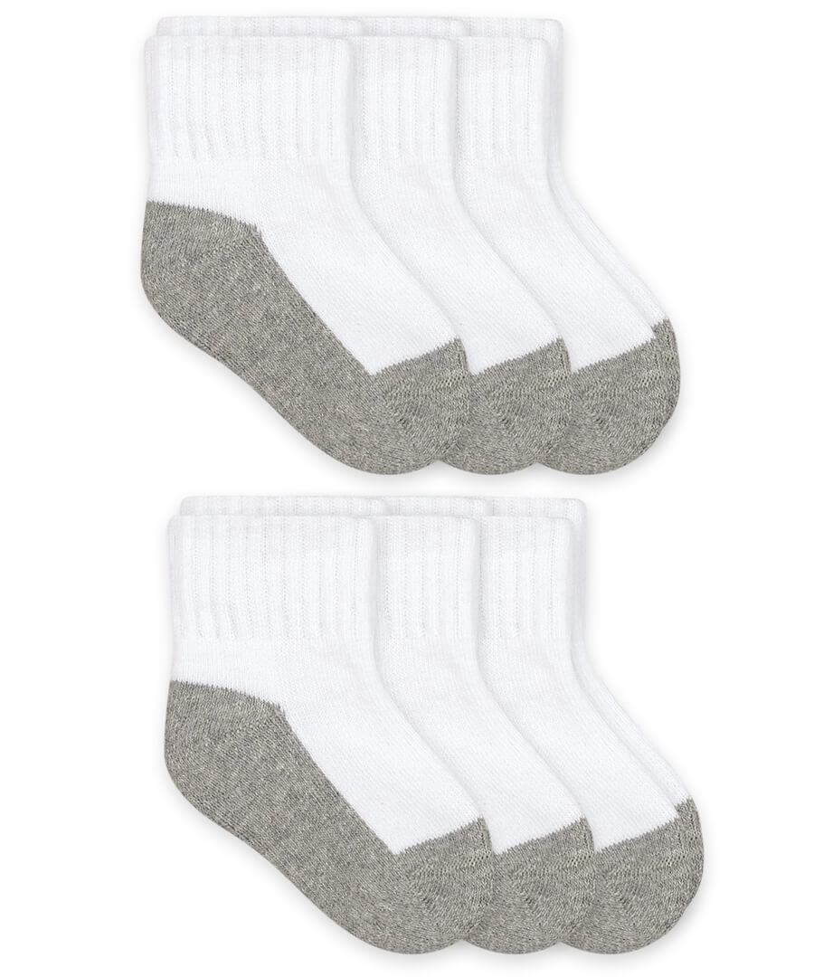 Jefferies Socks Girls Socks 4 Pairs Ripple Edge Trim Smooth Toe Turn