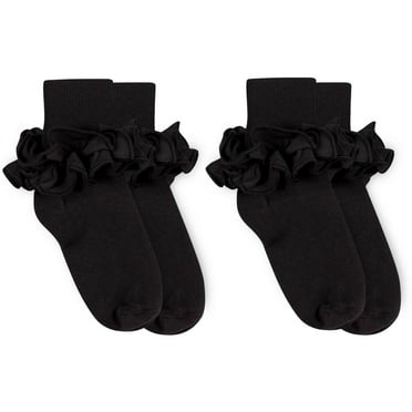Jefferies Socks Little Dressy Girls' Princess Lace Trim Ruffle TuTu ...