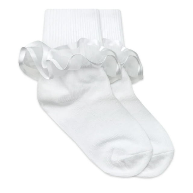 Jefferies Socks Little Dressy Girls Princess Lace Trim Ruffle Tutu