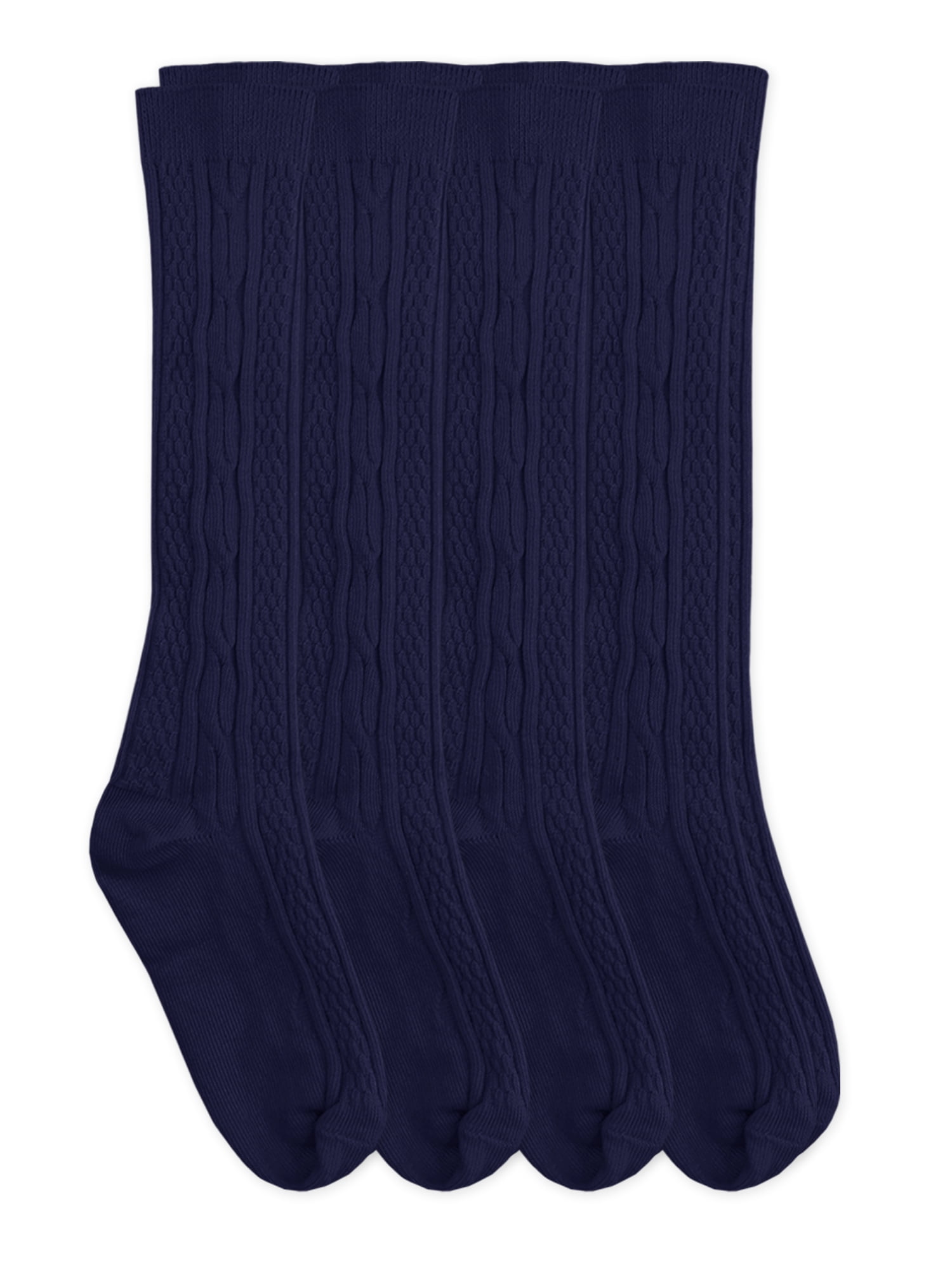 Jefferies Socks Kids Socks, 4 Pack Knee High School Uniform Cotton ...