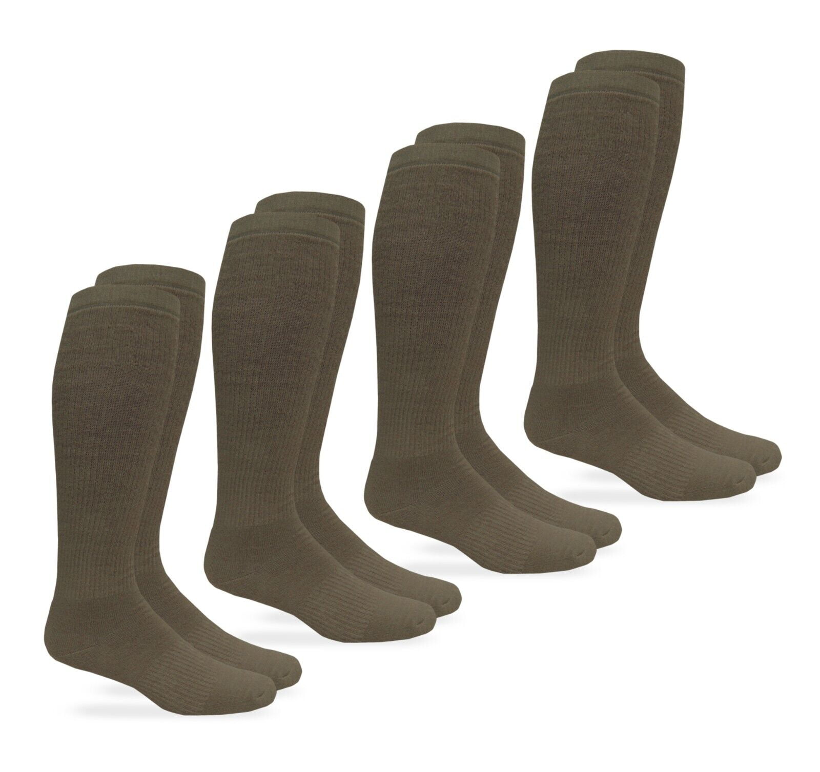Jefferies Socks Mens Military Ultra-Dri Padded Cushion Combat Boot Over ...