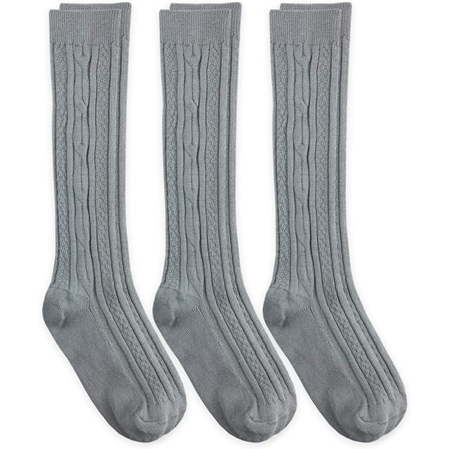 Jefferies Socks Womens Cable Knit Knee High Socks, 3 Pair - Walmart.com