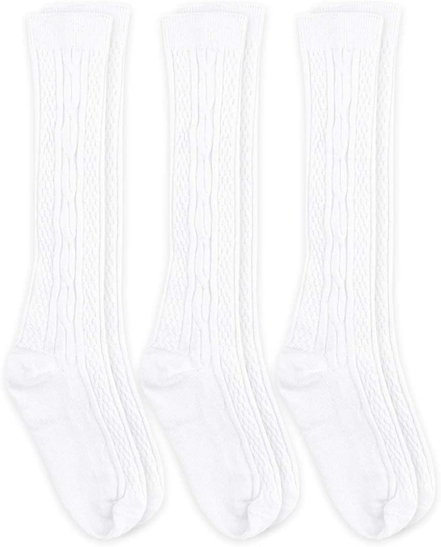 Jefferies Socks Womens Cable Knit Knee High Socks, 3 Pair - Walmart.com
