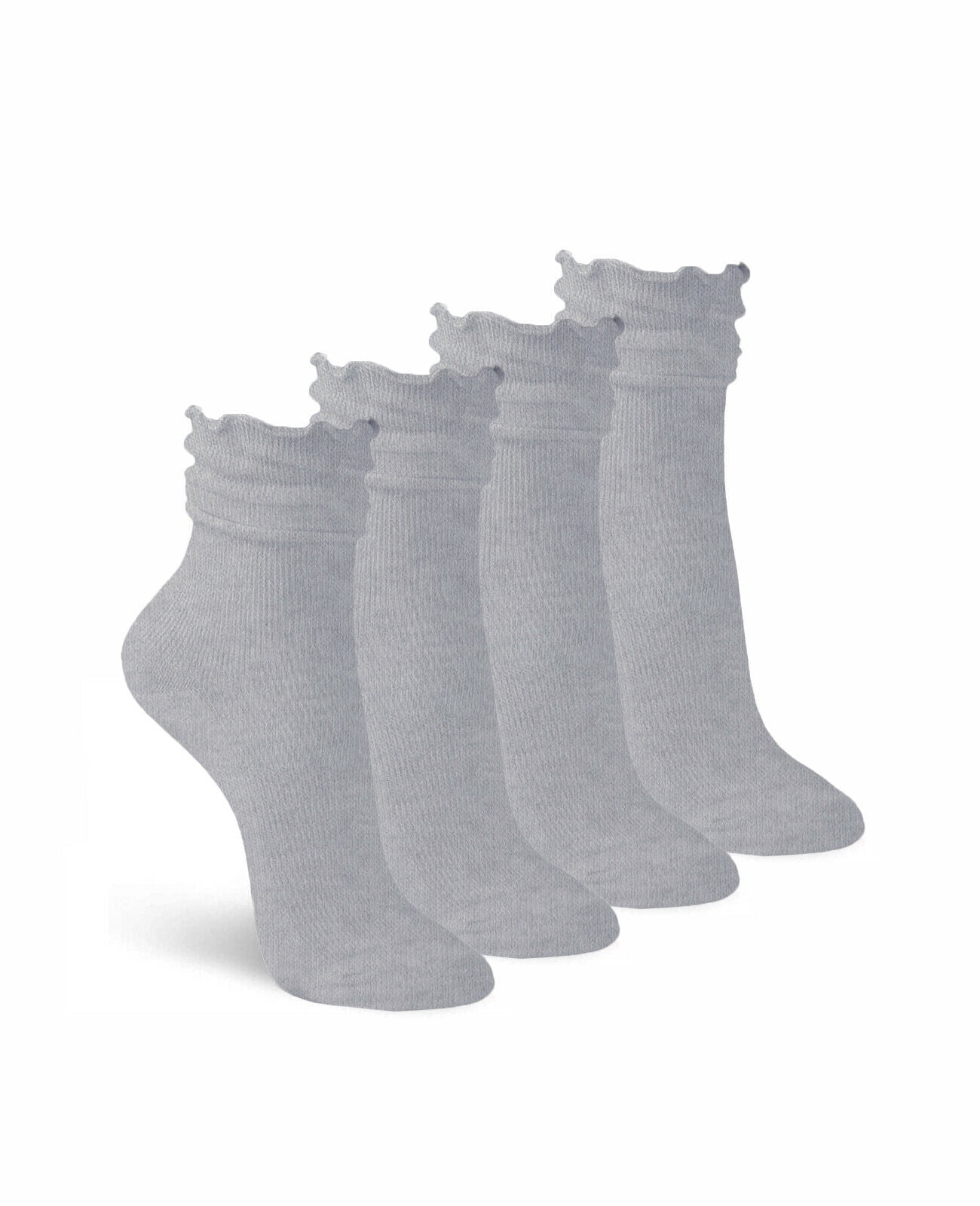 Jefferies Socks Womens Ruffle Cotton Knit Dress Slouch Scrunch Crew ...