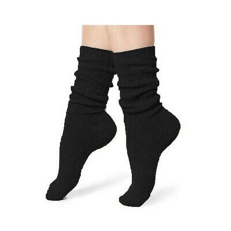 Jefferies Socks Womens Socks, Thick Cotton Ribbed Slouch Crew Ankle ...
