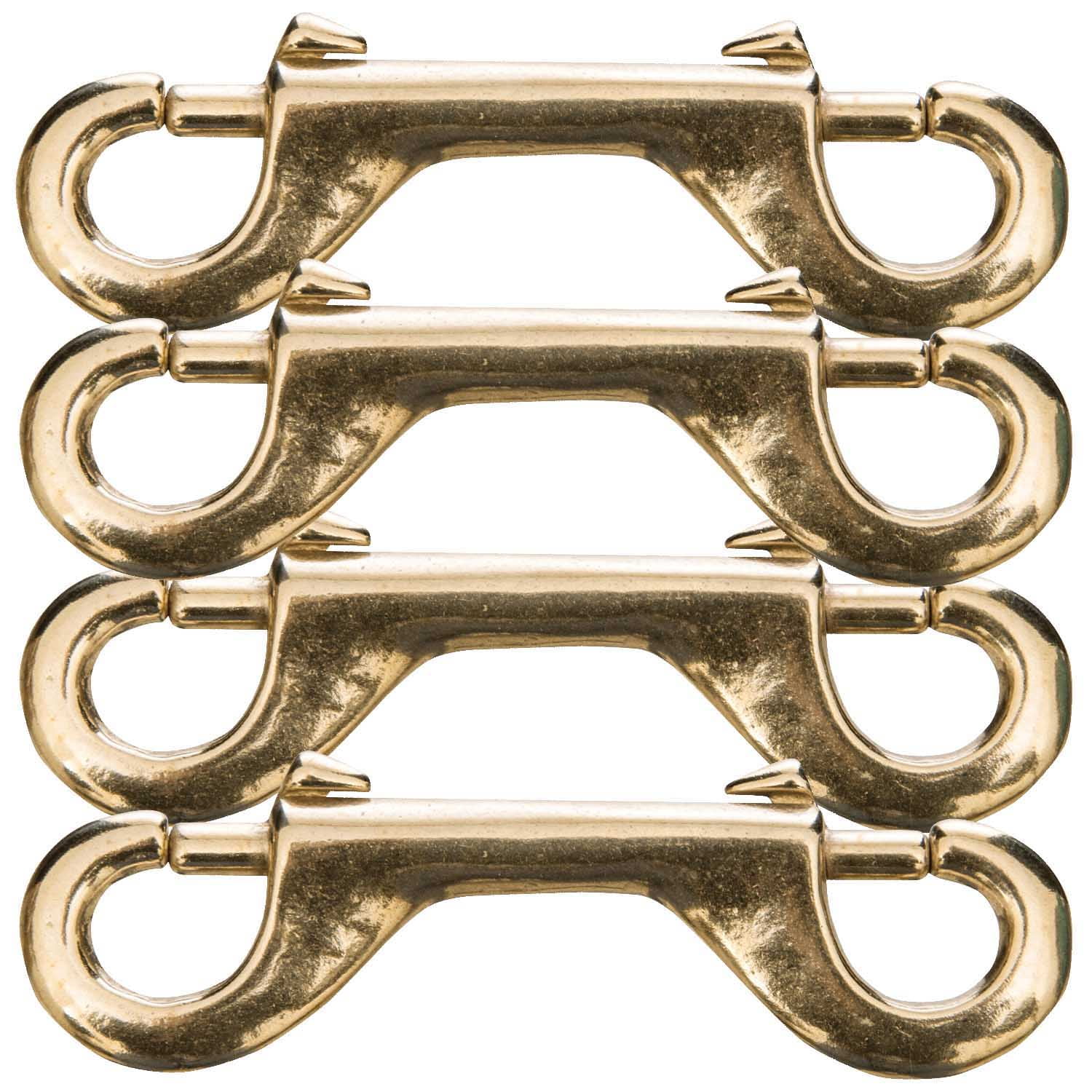 Jeffers Double Ended Bolt Snaps 4.75", Solid Brass Metal Snap Hooks for ...
