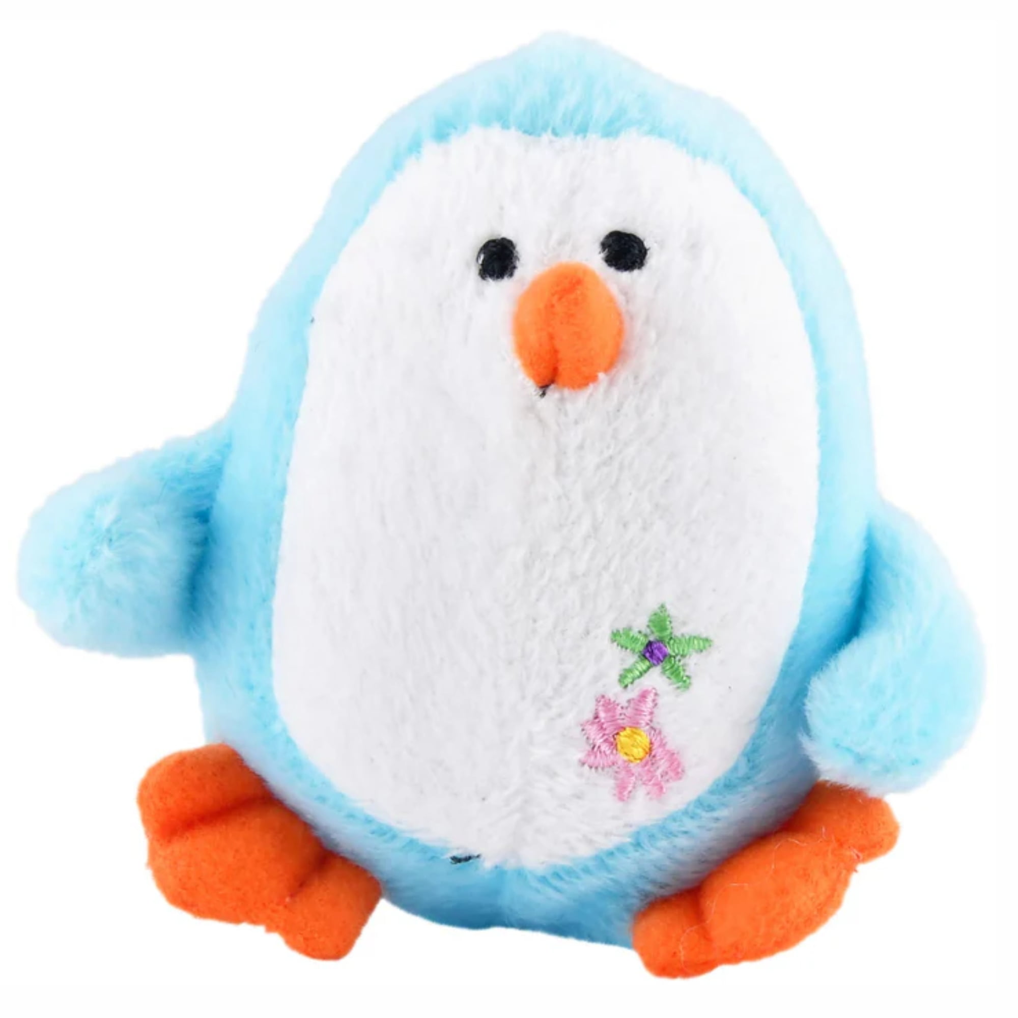 Jeffers Plush Dog Toy with Squeaker, Small Penguin, 3 Inch, Light Blue ...