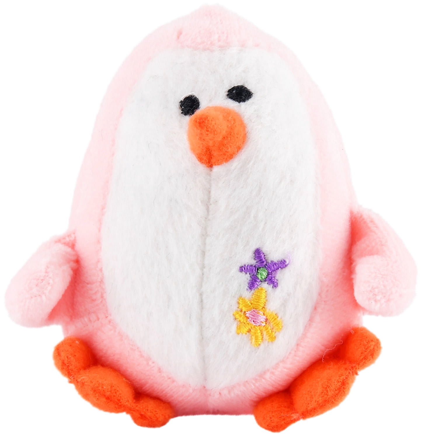 Jeffers Color Plush Penguin Squeaky Toy for Small Dogs, Pink, 3"– Cute ...