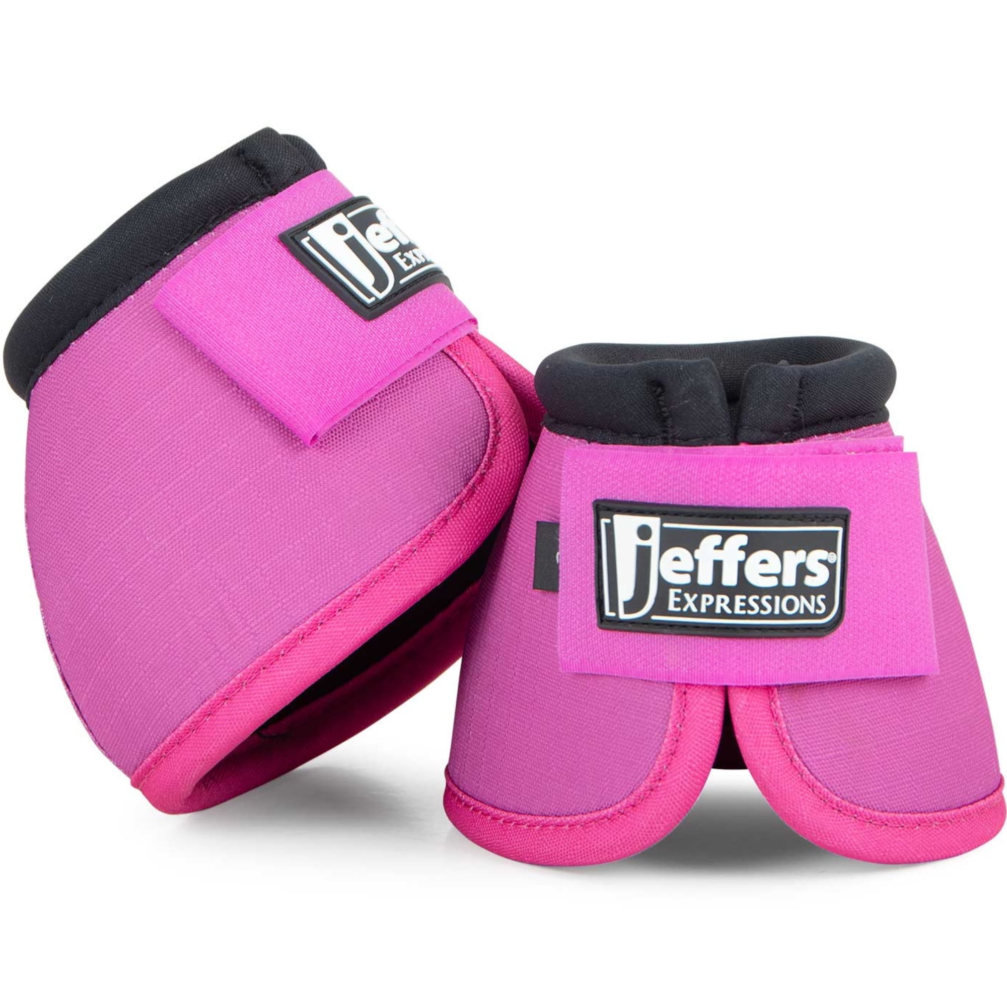 Jeffers Equine Ballistic Bell Boots - Purple and Pink, Large, No Turn Bell Boots - 1 Pair ...