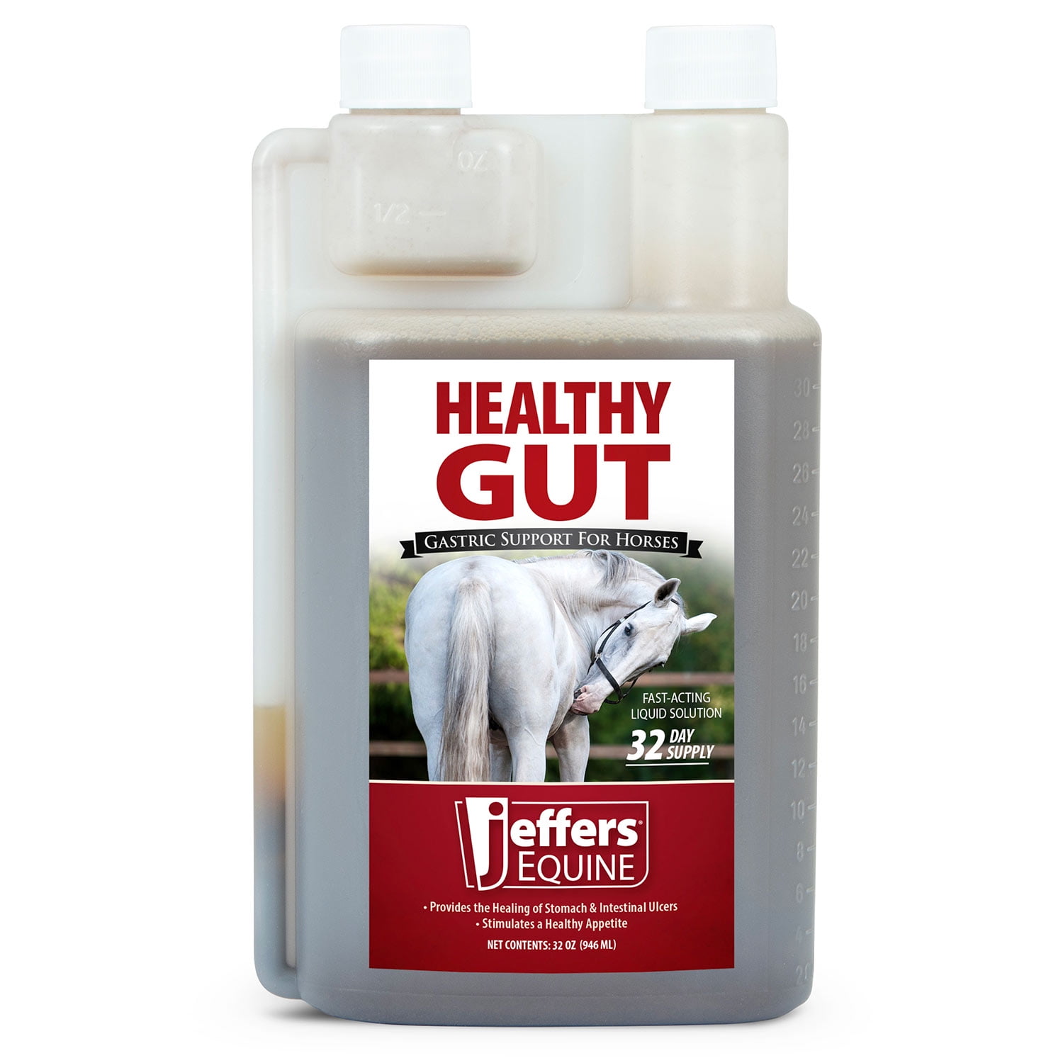 Jeffers Equine Healthy Gut Gastric Support – Liquid Digestive ...