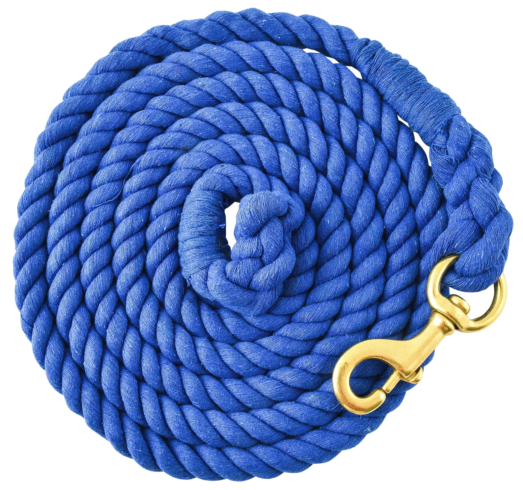 Jeffers Equine Twisted Cotton Horse Lead Rope with Brass Snap, 10 ...
