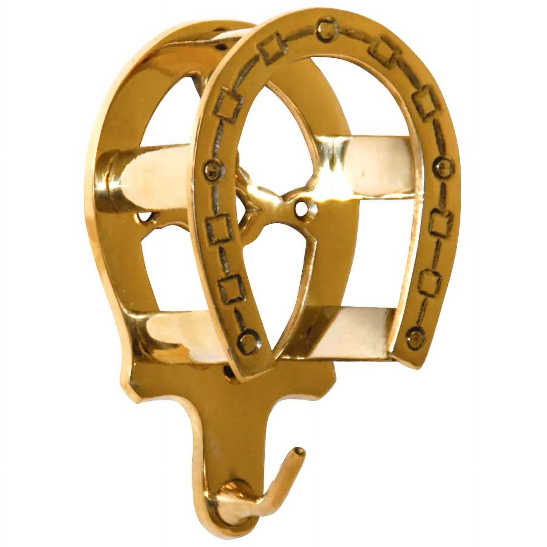 Jeffers Horseshoe Brass Bridle Bracket – Fancy Wall Bridle Holder ...