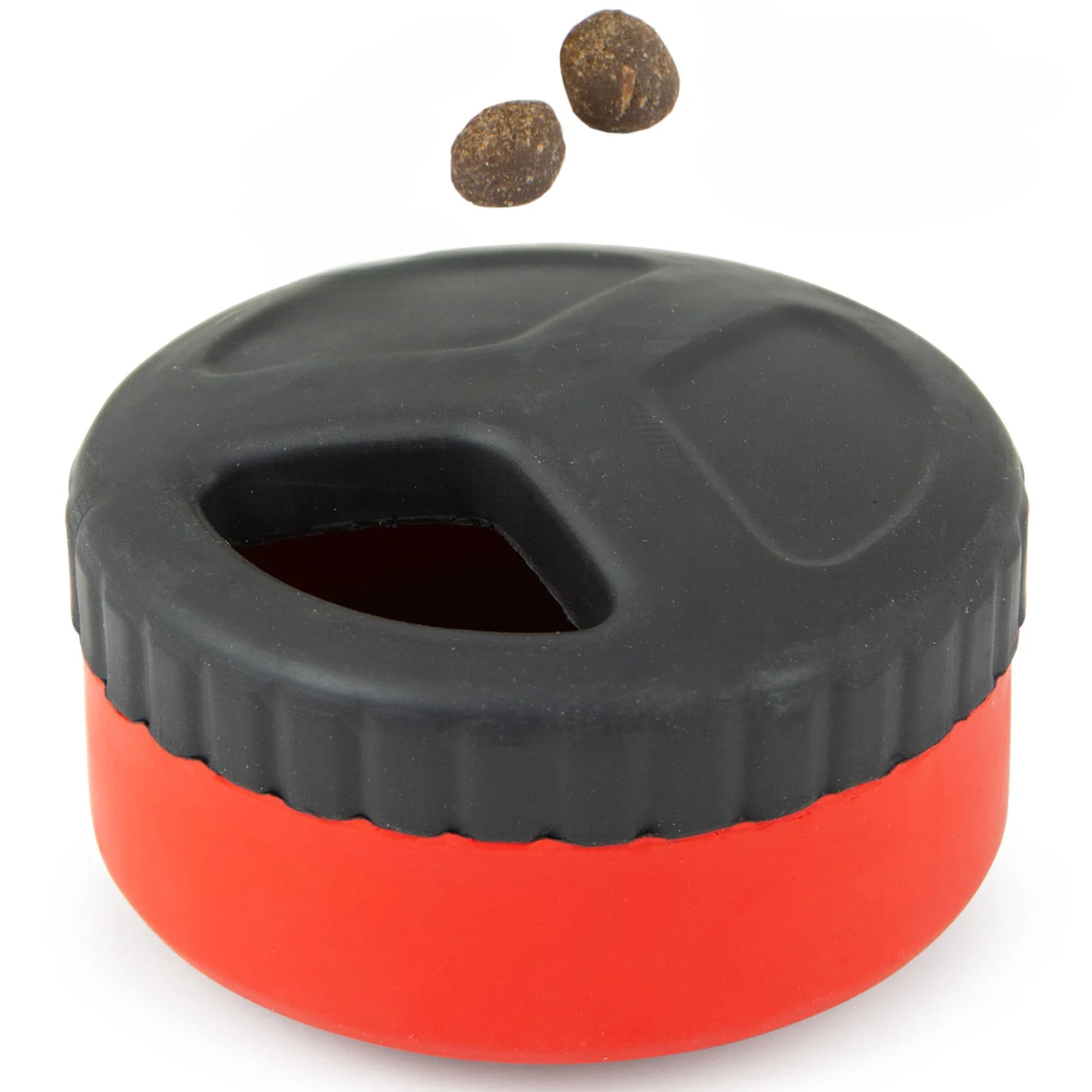 Jeffers Natural Rubber Dog Chew Toy Extra Small Red Hockey Disc ...