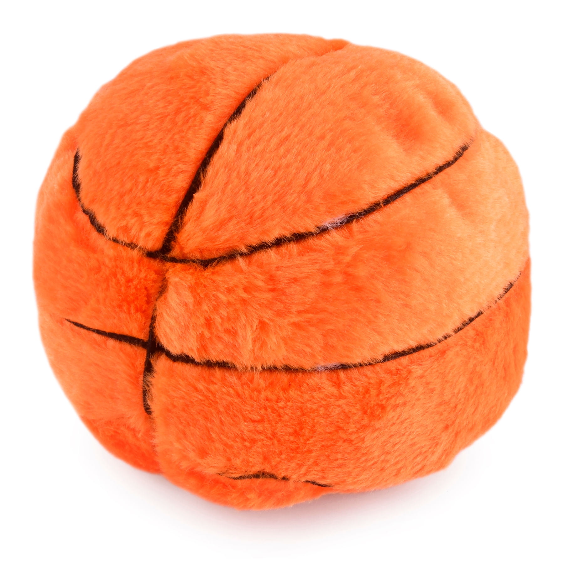 Jeffers Plush Basketball Dog Toy with Squeaker, 6 in, Soft Crinkle Ball ...
