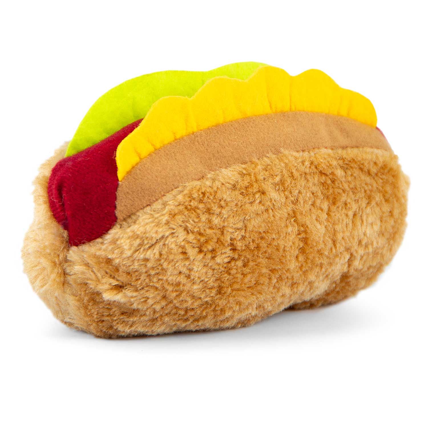 Jeffers Plush Dog Toy with Squeaker, Hotdog Shape, 5.5 Inch – Soft ...