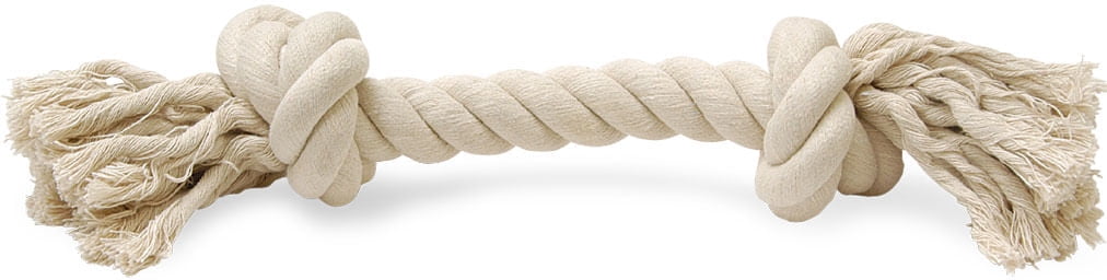 Jeffers Pet Rope Bone Dog Toy, White, 16" – Durable Braided Rope for ...