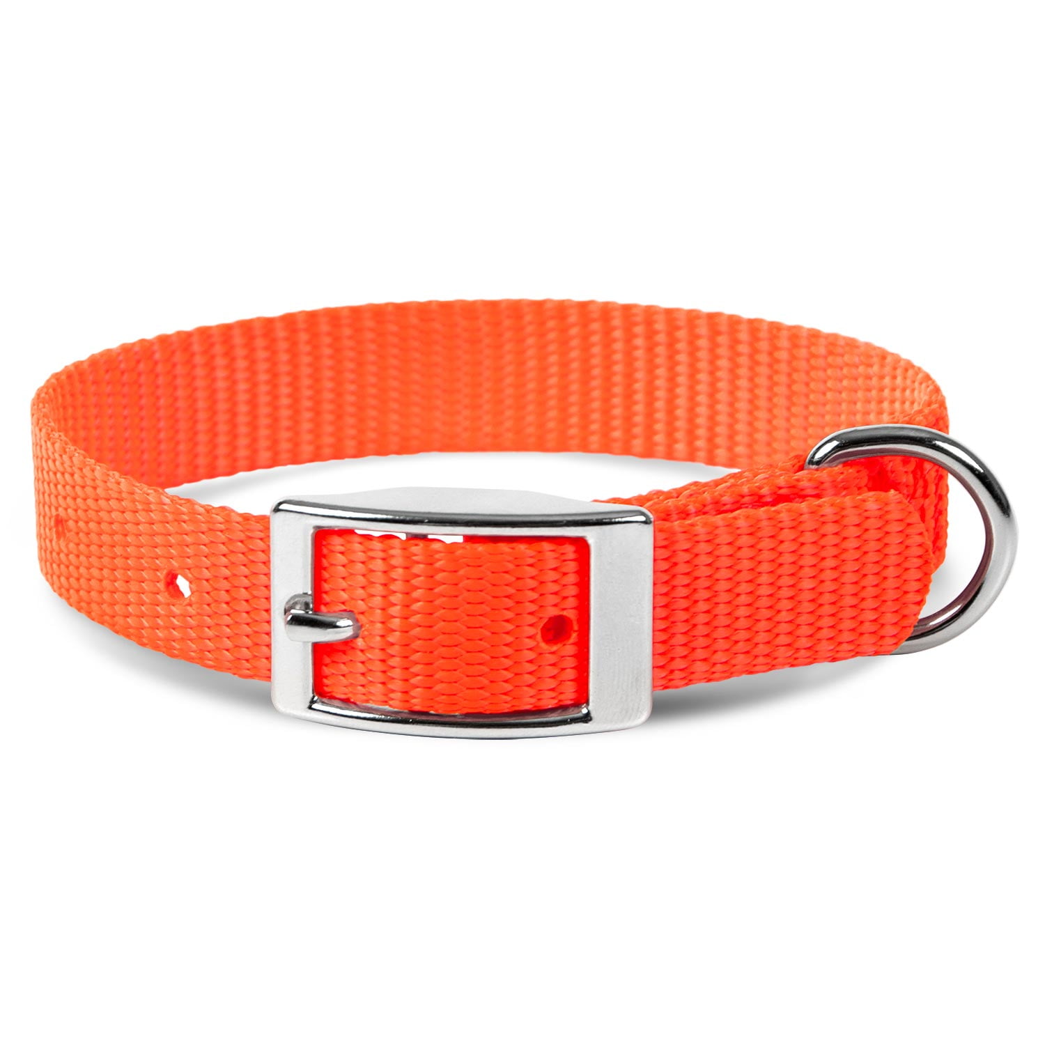 Jeffers Pet Solid Nylon Dog Collars, Orange, 8"W x 12"L – Adjustable ...