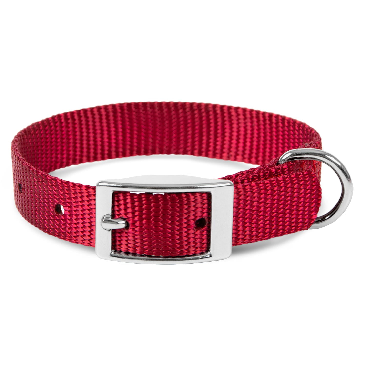 Jeffers Pet Solid Nylon Dog Collars, Red, 8"W x 12"L – Adjustable ...