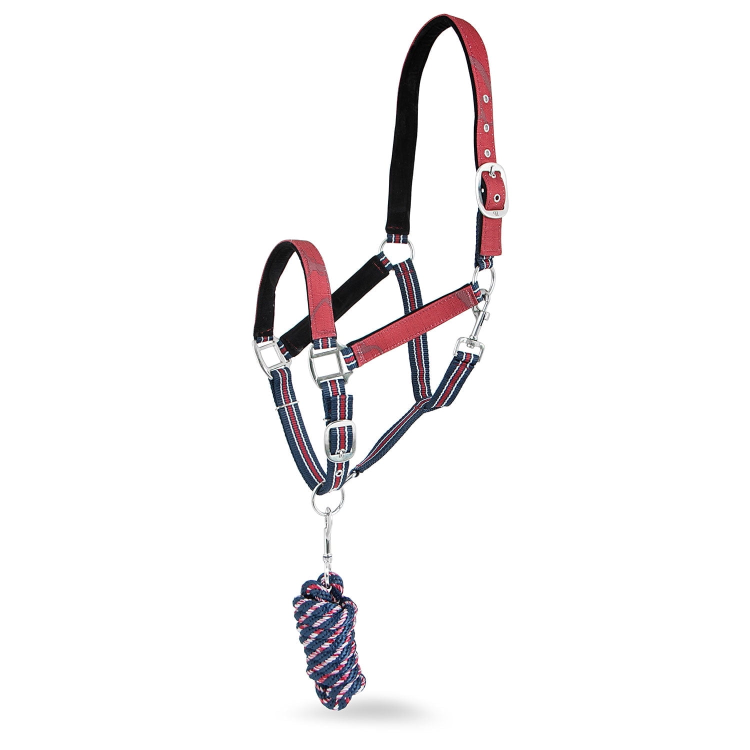 Jeffers Poplar Head Horse Halter and Lead Rope Set, Full Size – Fleece ...