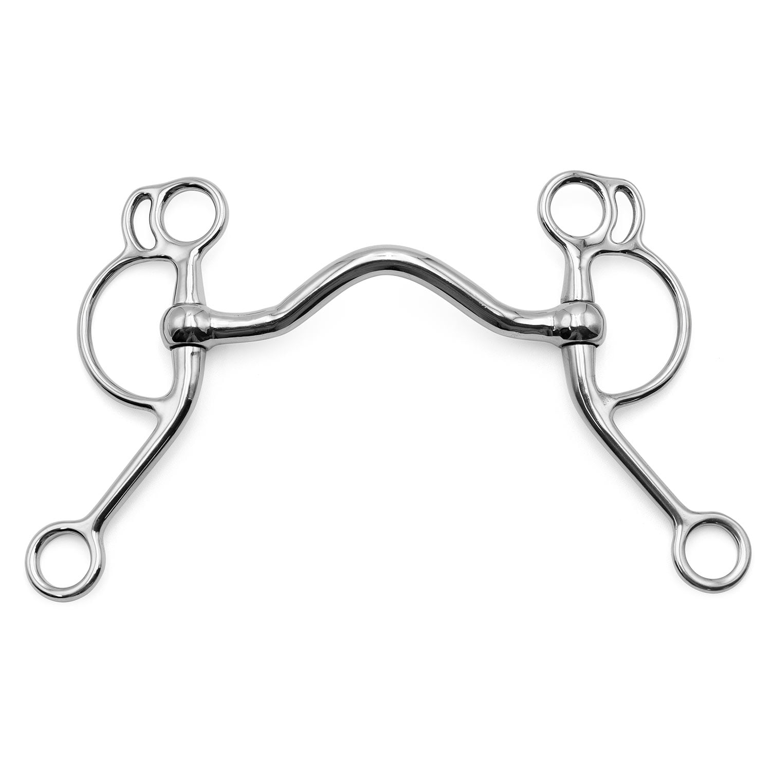 Jeffers Cowboy Pelham Curb Horse Bit 5" Mouth 6" Cheeks, Western ...