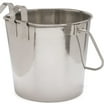 Jeffers Multi Purpose Stainless Steel Flat Sided Pail with Handle ...