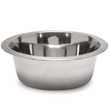 Van Ness Medium Stainless Steel Non Skid Metal Pet Food Bowl, 48oz ...