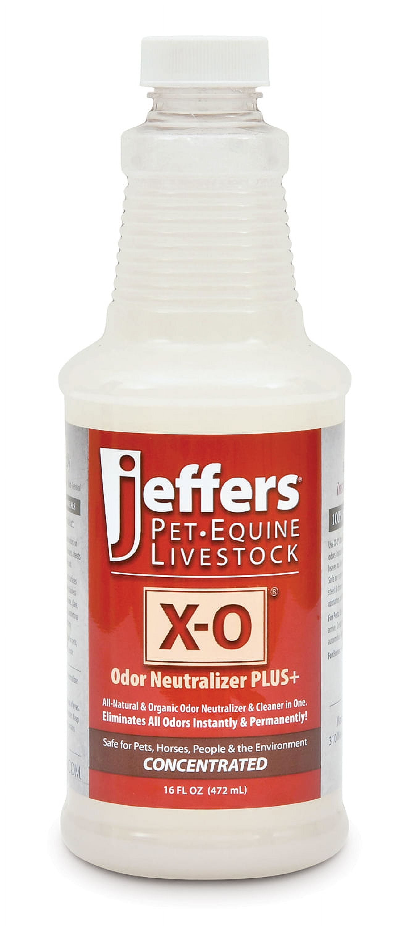 Jeffers X-O Pet Odor Neutralizer PLUS Cleaner | 16 oz Concentrated ...