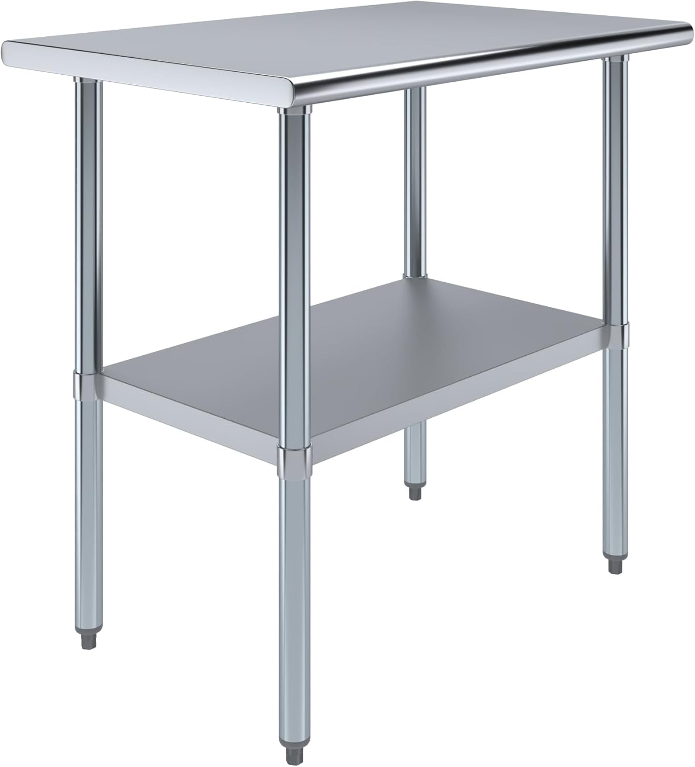 Jefferson 24 in. x 36 in. Stainless Steel Table with Shelf. NSF ...