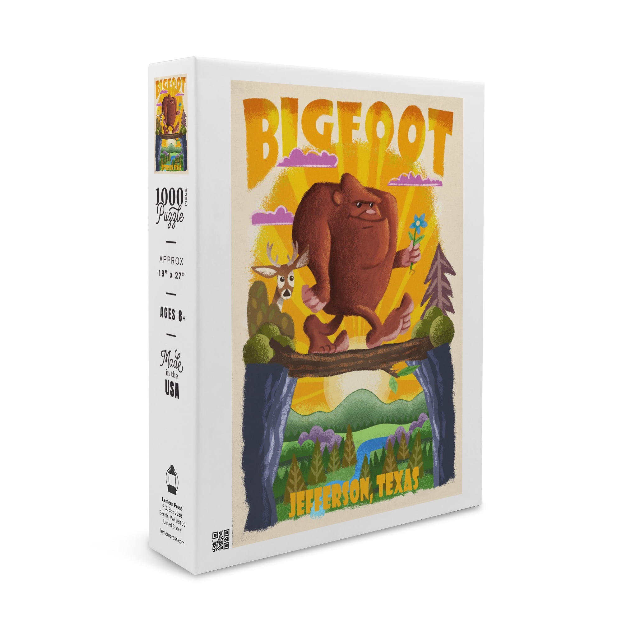 Jefferson, Texas, Mid-Century Inspired Bigfoot (1000 Piece Puzzle, Size ...