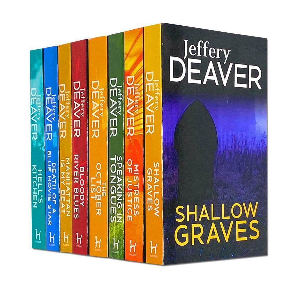 Jeffery Deaver Collection 8 Books Set Mistress of Justice, Bloody River ...