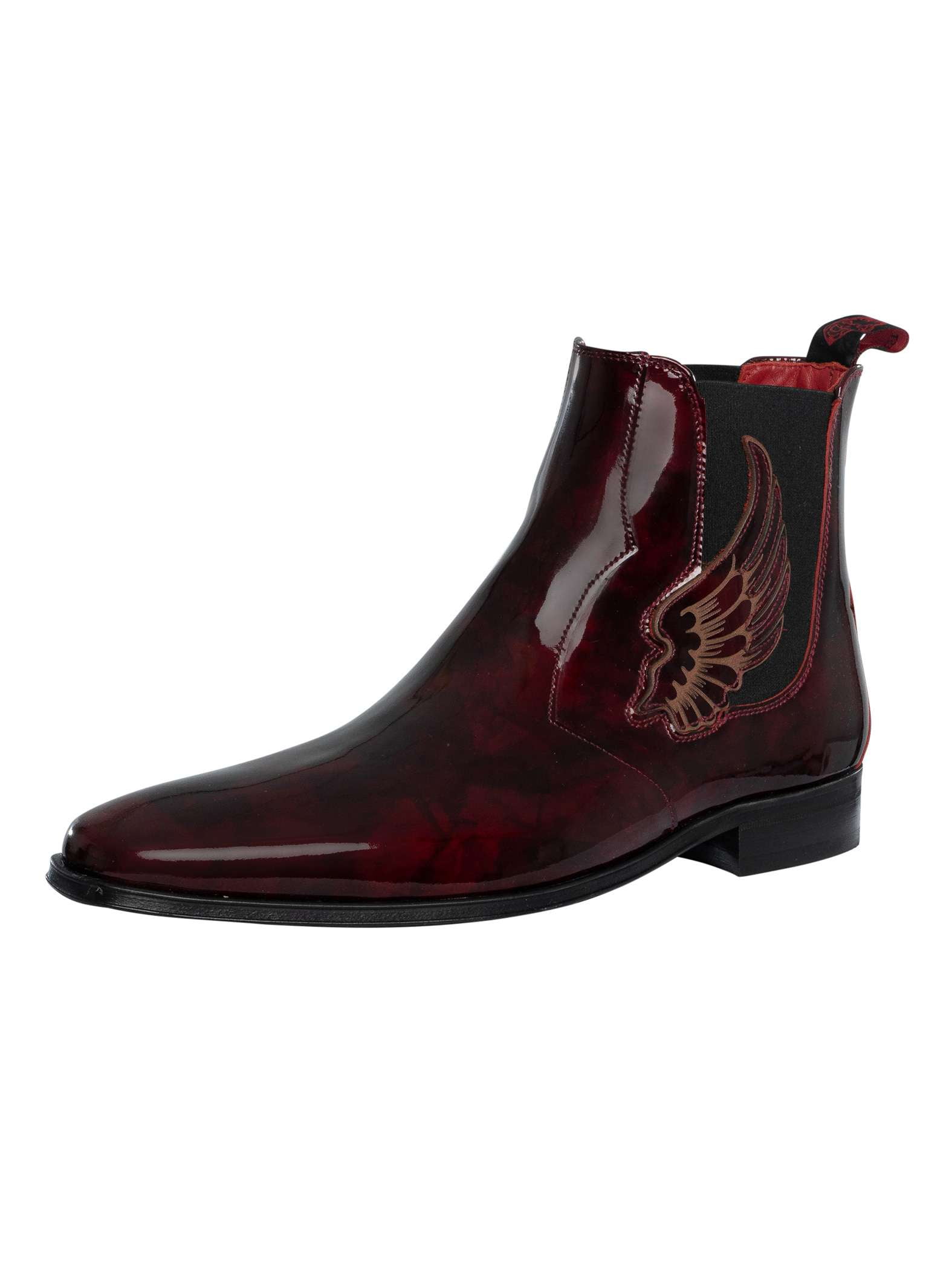 Jeffery West Wing Leather Chelsea Boots, Red - Walmart.com