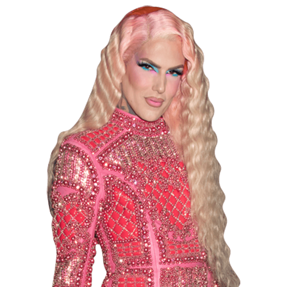 Celebrity Cutouts Jeffree Star Pink Dress Half Body Cardboard Cutout - Walmart.com