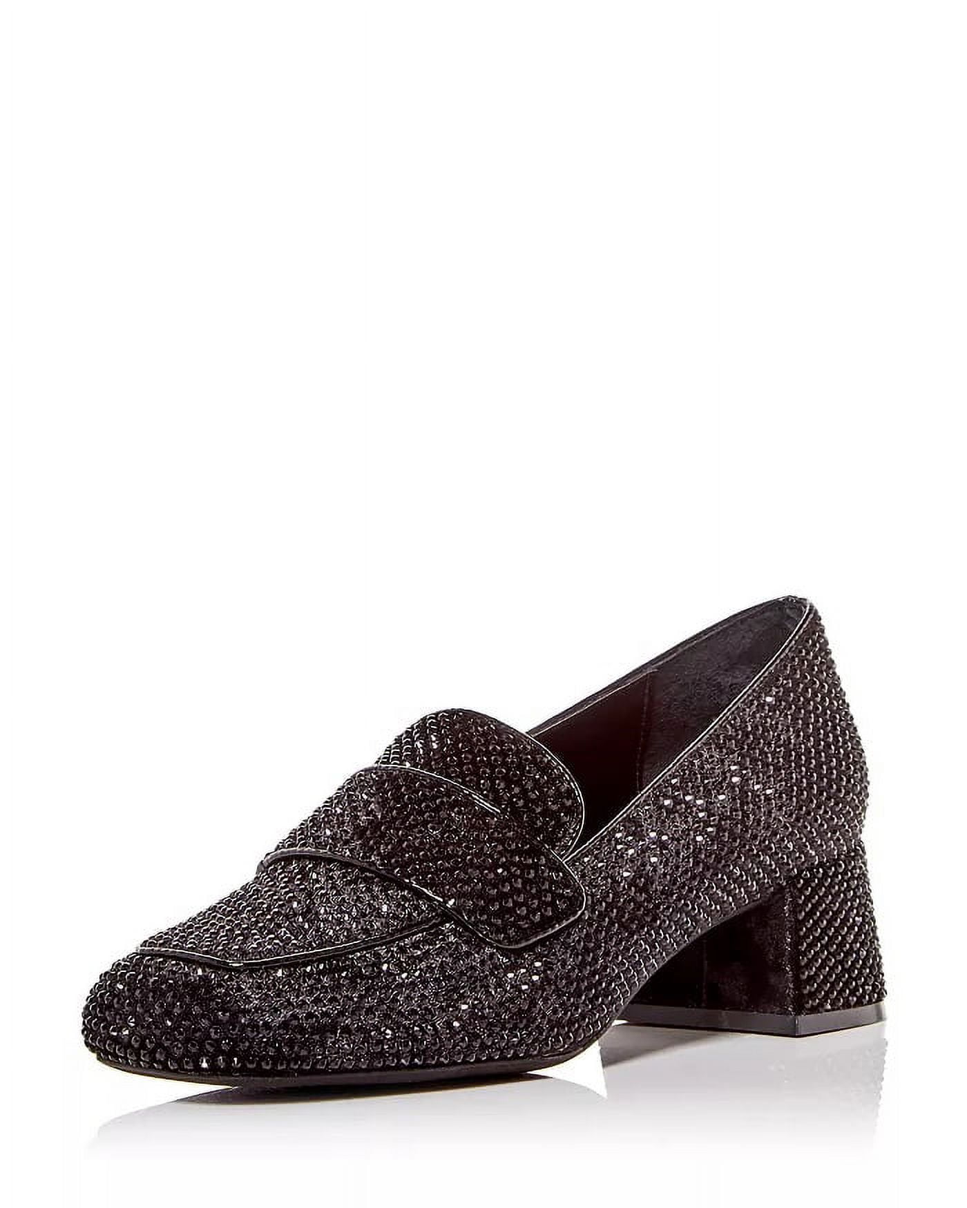Jeffrey Campbell Ritzy Black Velvet Black Slip On Block Heel Squared ...