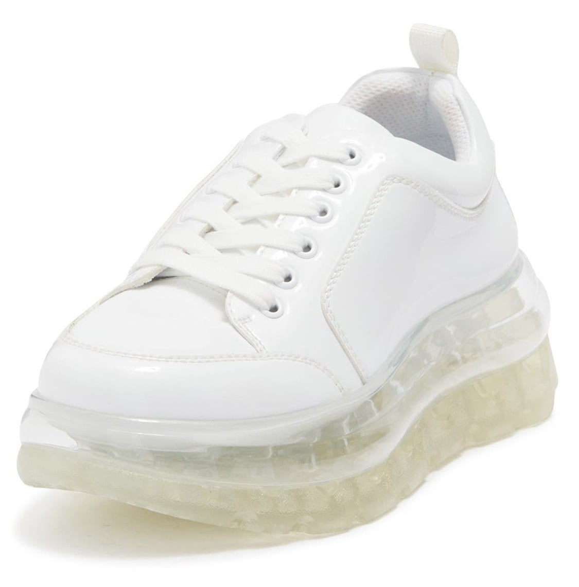 Jeffrey Campbell Spawn Mega Bottom Lace-up Vamp Sneaker White (White ...