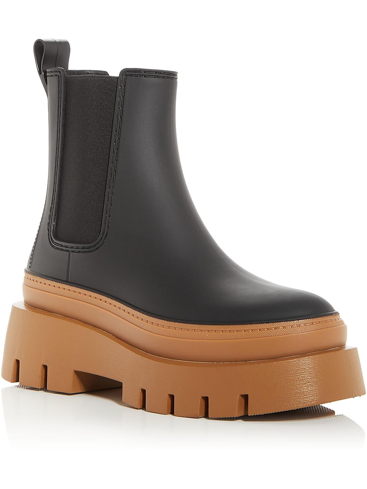 Jeffrey Campbell Womens Rain-Storm Water Resistant Pull On Chelsea ...